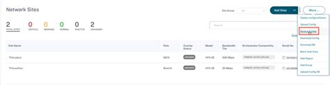 Configuration Difference Citrix SD WAN Orchestrator