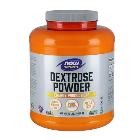 Now Sports Dextrose Powder 10 Lbs Energy Production Supplement