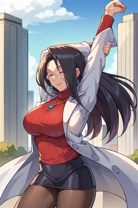 Anime Woman In Office Attire Diffus