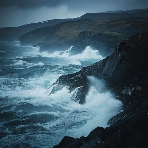 Free Stormy Coastal Waves Image Storm Ocean Waves Download At