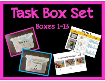 Task Boxes By Amanda Abernathy TPT