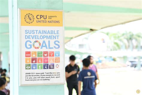 Outdoor Signage Initiative At Cpu Highlights Commitment To Sdgs