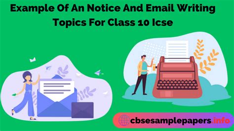 Notice And Email Writing Topics For Class 10 Icse Format Examples