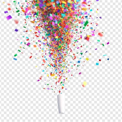Colorful Confetti Explosion Premium Ai Generated Psd