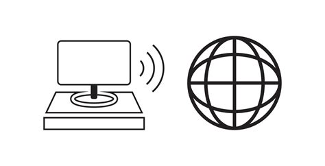 Computer Communication With World Icon 49016193 Vector Art At Vecteezy