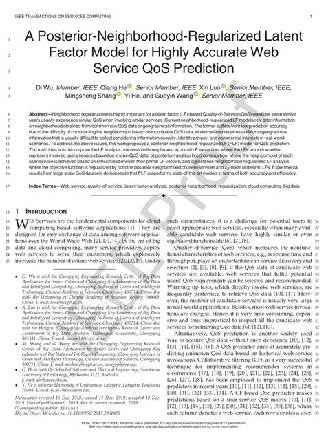pdf a posterior neighborhood regularized latent factor model for