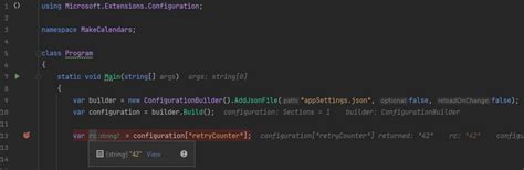 Net C Configurationbuilder и типизированные значения Stack