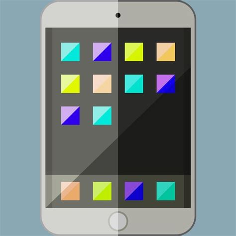 핸드폰 벡터 일러스트 레이 션 프리미엄 벡터