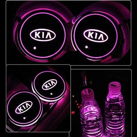 Portavasos Led Para Coche Kia K3 K5 Kx7 Alfombr Grandado