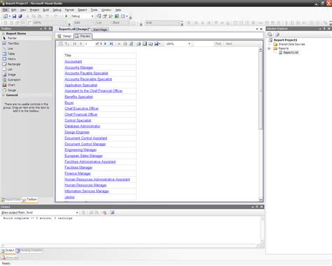 Reporting Services Creating A Index Table Of Contents With Hyperlink Shortcuts The