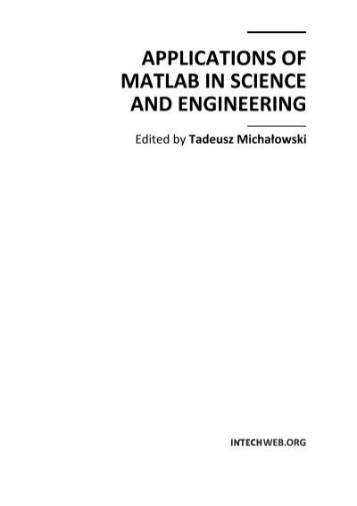 Applications Of Matlab In Science And Engineering