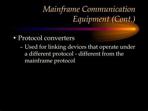 Ppt Chapter Mainframe Mini Related Communication Equipment Powerpoint Presentation Id 6707438