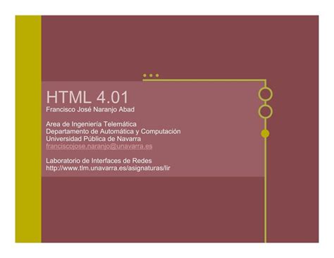 Pdf De Programación Html 401