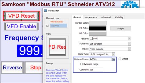 Samkoon HMI Modbus RTU Schneider ATV Tutorial Plc Com