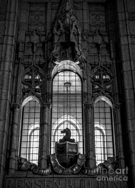 Remsen Building Window Nyc Bw Photograph By James Aiken Fine Art