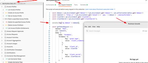 postman prerequest script error isc discussion and questions sailpoint developer community