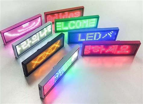 China LED Name Badge Manufacturers Suppliers Factory Customized LED Name Badge Pricelist
