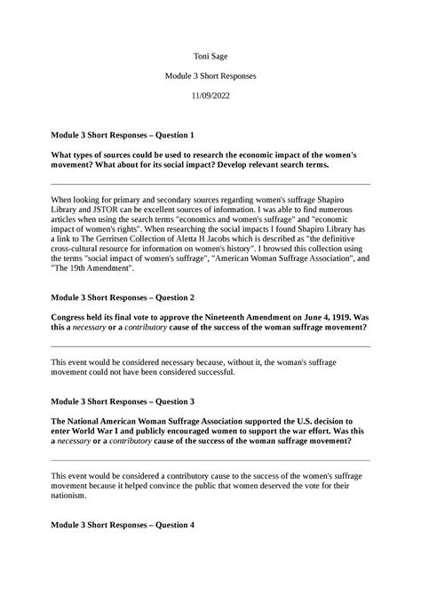 Module 3short Responses Toni Sage Module 3 Short Responses 1109 Module 3 Short Responses