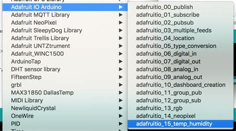 arduino setup adafruit io basics temperature and humidity adafruit