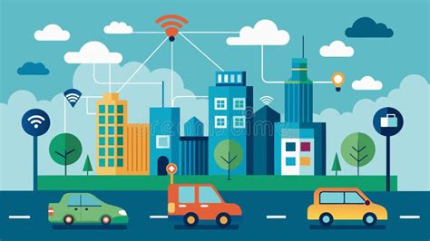 A Smart City With Sensors Embedded In Public Infrastructure Collecting Data On Traffic Flow Air