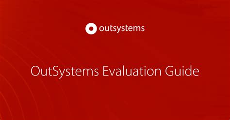 Architecture Evaluation Guide Outsystems