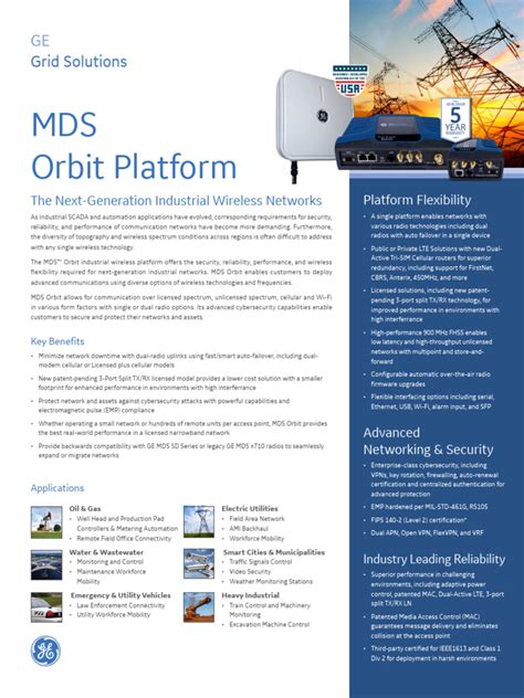 Mds Orbit Platform En 12781h 202301 Pdf Computer Network Wi Fi