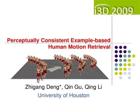 Ppt Perceptually Consistent Example Based Human Motion Retrieval
