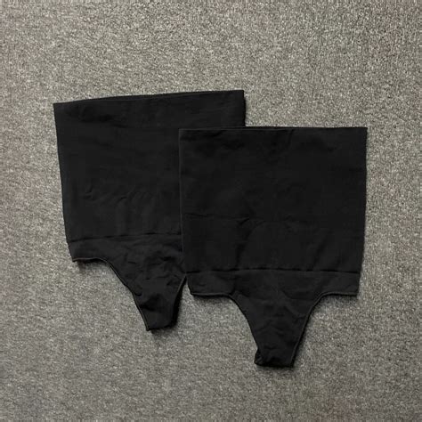 2 Pack Skims Kim Kardashian Core Control Thong Onyx Size 2x 3x Sh Thg