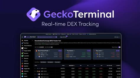 Dex Tracker Tool For Tracking Crypto Prices And Charts Geckoterminal