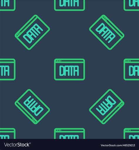 Line Data Analysis Icon Isolated Seamless Pattern Vector Image