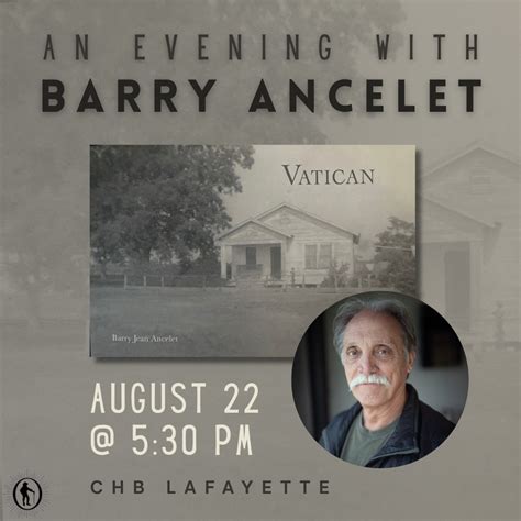 An Evening With Barry Ancelet Cavalier House Books