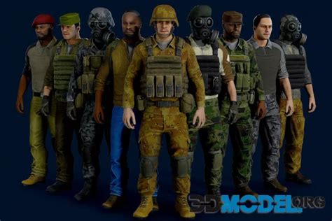 Unity Asset Modular Military Character