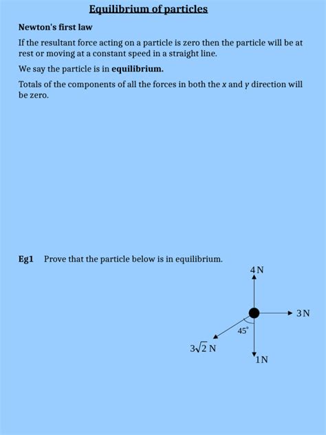 Particle Equilibrium And Force Analysis Pdf
