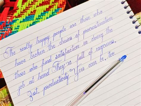 Cursive Writing With Simple Pen