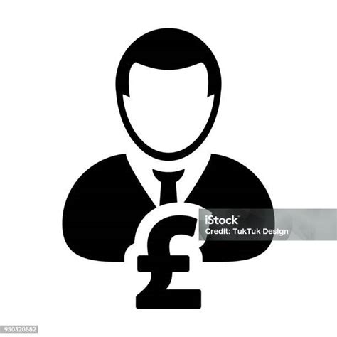 영국 파운드 기호 기호 아이콘 벡터 통화 비즈니스 및 평면 색 문양 그림에서 금융에 대 한 남성의 사람 아바타 검은색에 대한 스톡 벡터 아트 및 기타 이미지 Istock