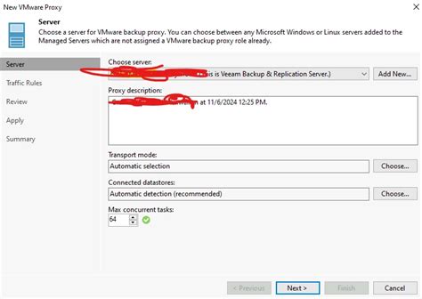 Adding A Server As Vmware Proxy Error Transport Service Is Unavailable