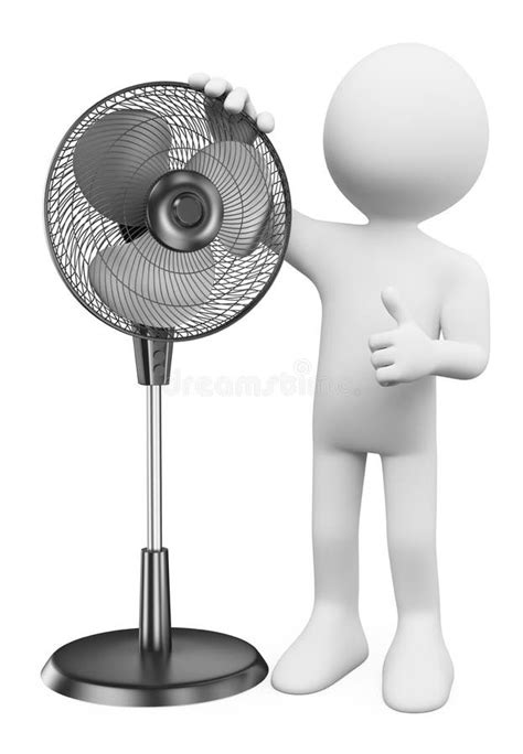 3d Man Blowing Wind Turbine Stock Illustrations 2 3d Man Blowing Wind