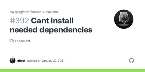 cant install needed dependencies · issue 392 · myspaghetti macos