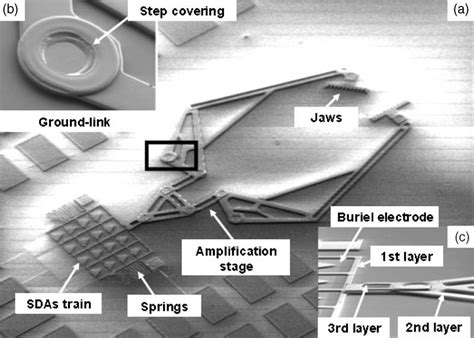 Electrostatic Microgripper Combination Of A Linear Motor An Download Scientific Diagram