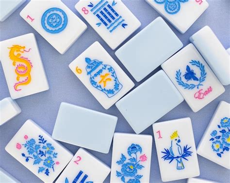 Mahjong Tiles Grandmillennial And Matching Neoprene Mat Etsy