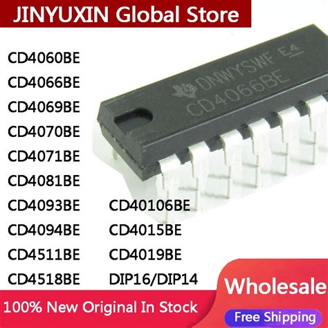 10pcs New Cd4060 Cd4066 Cd4069 Cd4070 Cd4071 Cd4081 Cd4093 Cd4094