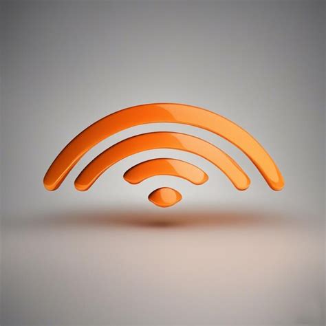 Premium Ai Image Wifi Signal Icon Yellow Color