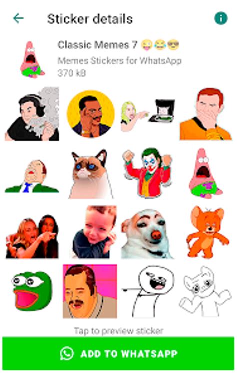 Android 용 Memes Stickers For Whatsapp 다운로드