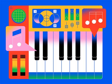 Electronic Keyboard Designs Themes Templates And Downloadable Graphic Elements On Dribbble