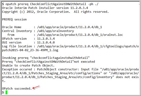 PATCHES How To Apply One Off Patch Using Oracle Opatch Utility
