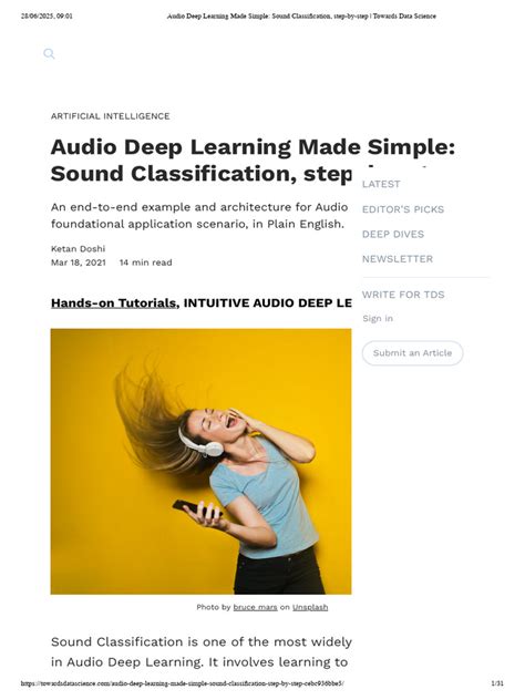 Audio Deep Learning Made Simple Sound Classification Step By Step Towards Data Science Pdf
