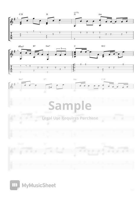 쉬운기타타브악보 헤어지는 중입니다 이은미 악보 By Daniel K