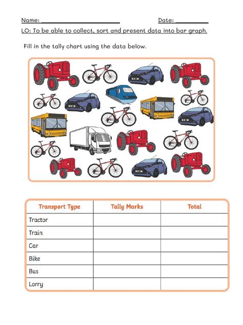 Year 2 Statistics Worksheet Pdf