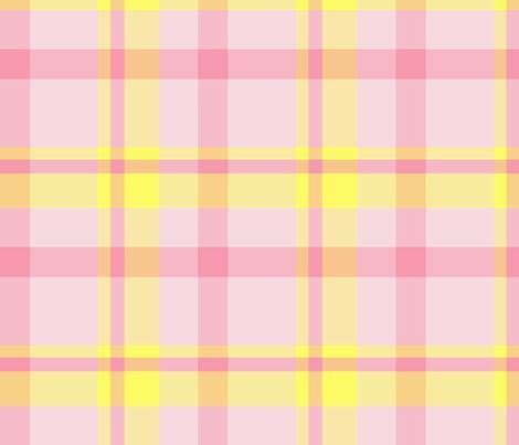 Pink And Yellow Plaid Oranshpeel Spoonflower Pink Yellow Yellow