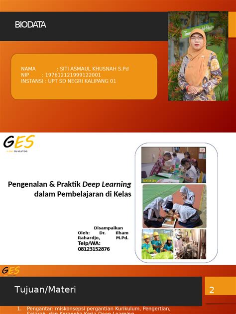 Deep Learning Sd Siti Asmaul Khusnah Khusnah Pdf